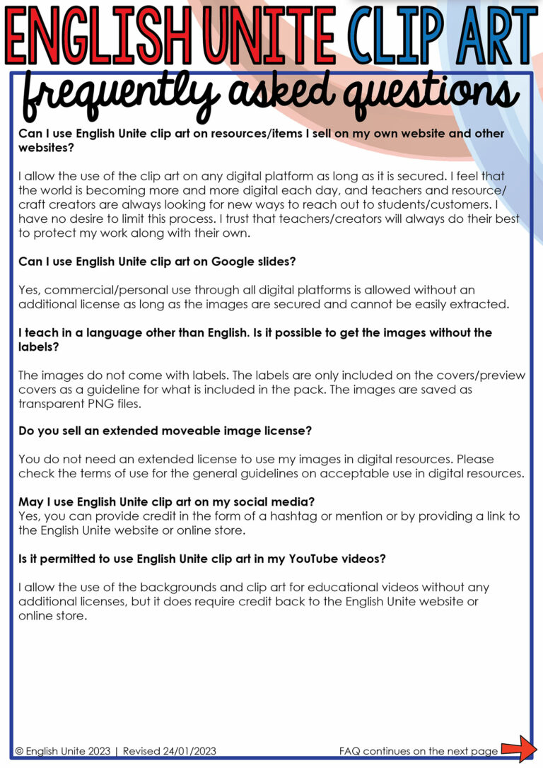 Clip Art - Terms of Use | Made By Teachers