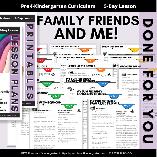 FAMILY FRIENDS & ME CURRICULUM | LESSONS AND PRINTABLES | MATH LITERACY ...