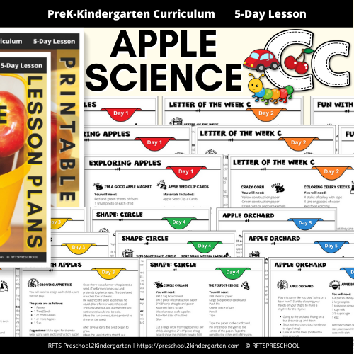 APPLE SCIENCE CURRICULUM | LESSONS AND PRINTABLES | MATH LITERACY CRAFT ...