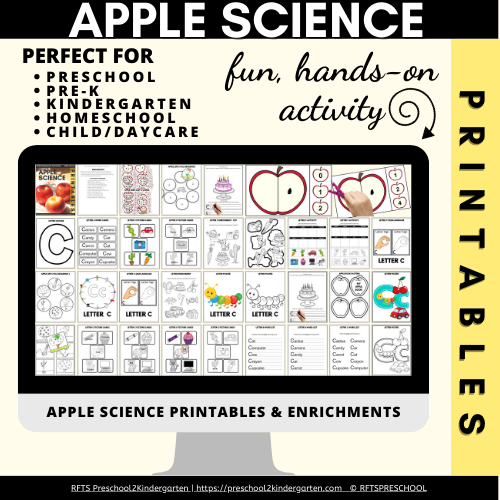 APPLE SCIENCE CURRICULUM | LESSONS AND PRINTABLES | MATH LITERACY CRAFT ...
