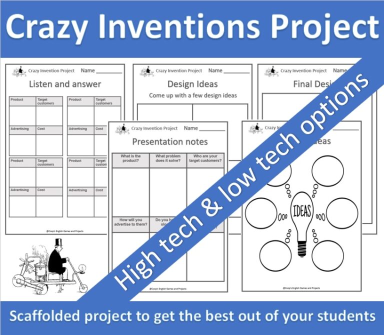 Crazy Inventions Project (High and Low Tech) | Made By Teachers