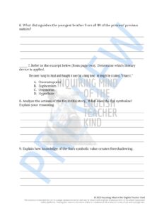 "The Sea Hare" by the Brothers Grimm Close Reading Worksheet | Made By ...