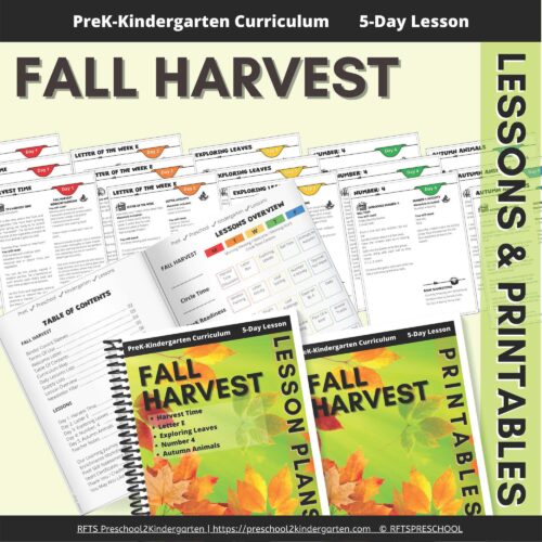 FALL HARVEST CURRICULUM | LESSONS AND PRINTABLES | MATH LITERACY CRAFT ...