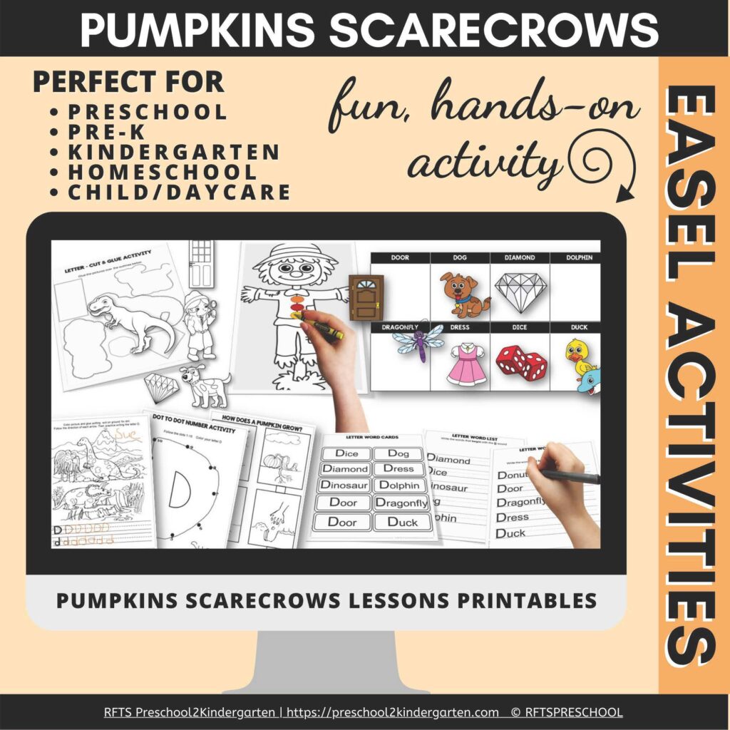 PUMPKIN SCARECROW CURRICULUM | LESSONS AND PRINTABLES | MATH LITERACY ...