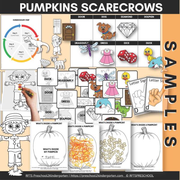 PUMPKIN SCARECROW CURRICULUM | LESSONS AND PRINTABLES | MATH LITERACY ...