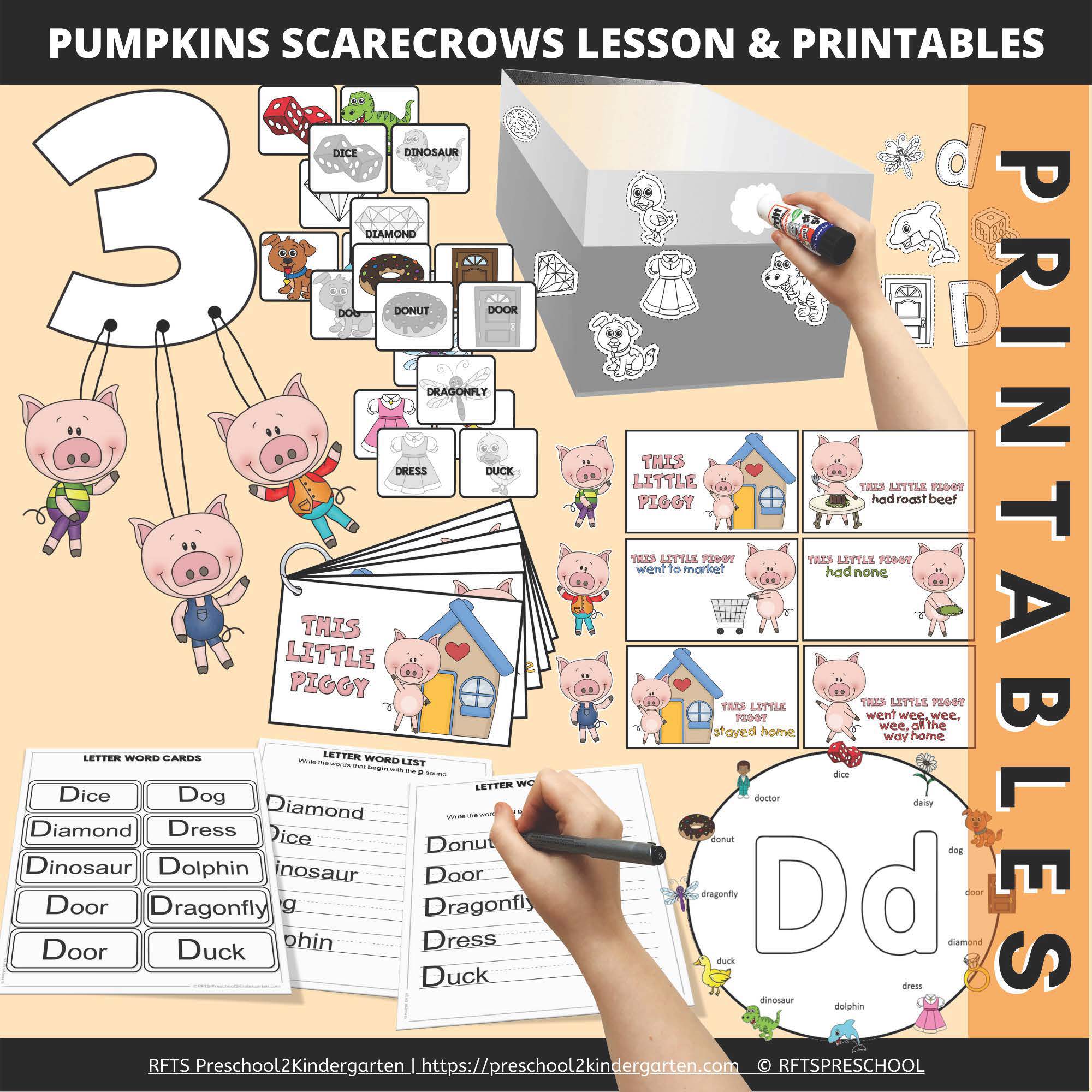 PUMPKIN SCARECROW CURRICULUM | LESSONS AND PRINTABLES | MATH LITERACY ...