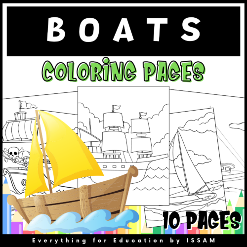 Boats Coloring Pages:10 Printable worksheets for Preschoolers ...