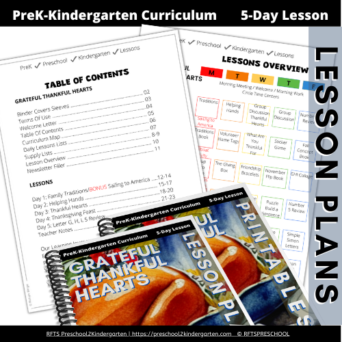 GRATEFUL THANKFUL HEARTS CURRICULUM | LESSONS AND PRINTABLES | MATH ...