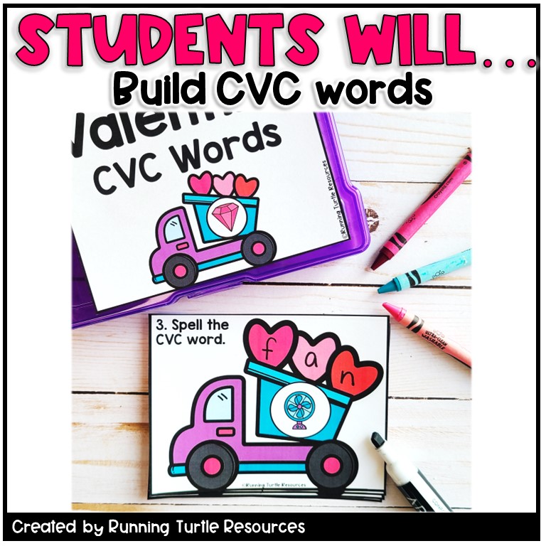 Kindergarten Literacy Centers l Valentine's Day Task Cards | Made By ...