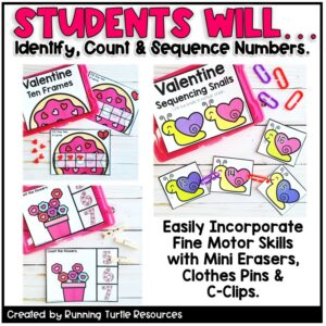 Valentines Day Math Kindergarten Math Task Cards | Made By Teachers
