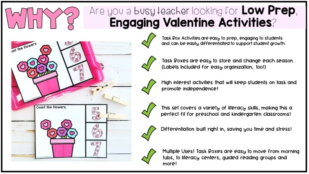 Valentines Day Math Kindergarten Math Task Cards | Made By Teachers
