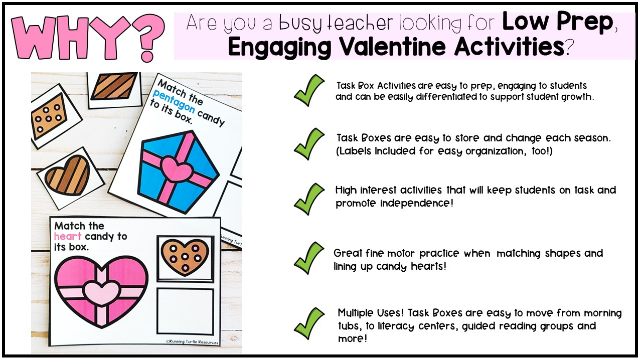 Sorting Shapes Task Cards l Valentines Day Math Centers | Made By Teachers