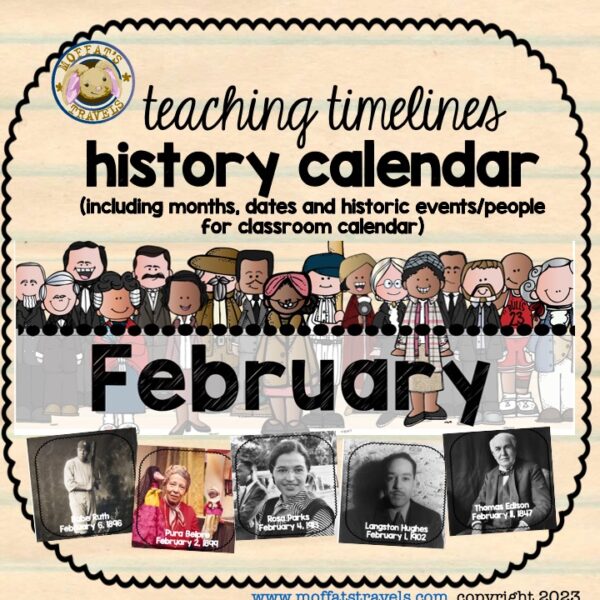 CLASSROOM DECOR History Themed Classroom Calendar - February ...