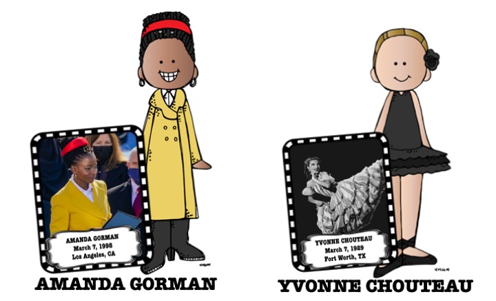 CLASSROOM DECOR History Themed Classroom Calendar - March Biographies ...