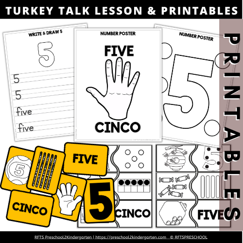 TURKEY TALK CURRICULUM | LESSONS AND PRINTABLES | MATH LITERACY CRAFT ...