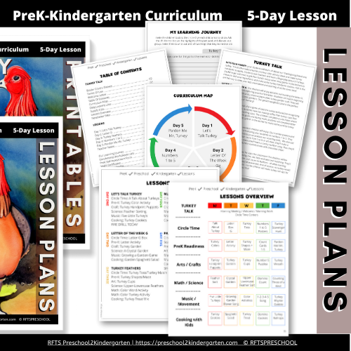 TURKEY TALK CURRICULUM | LESSONS AND PRINTABLES | MATH LITERACY CRAFT ...