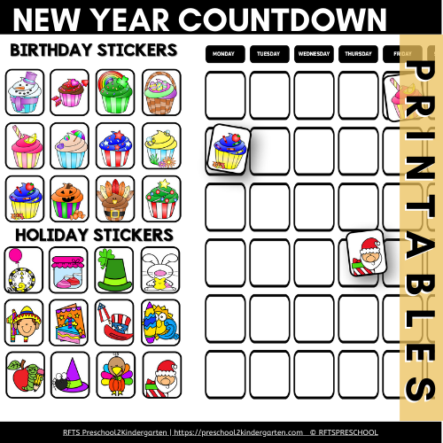 NEW YEAR COUNTDOWN CURRICULUM | LESSONS AND PRINTABLES | MATH LITERACY ...