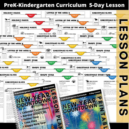NEW YEAR COUNTDOWN CURRICULUM | LESSONS AND PRINTABLES | MATH LITERACY ...