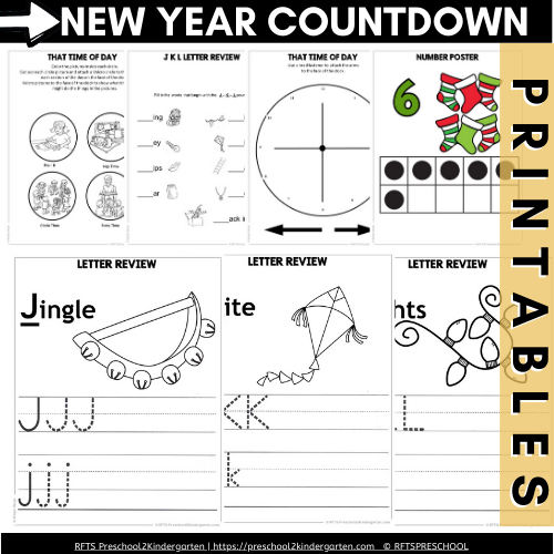 NEW YEAR COUNTDOWN CURRICULUM | LESSONS AND PRINTABLES | MATH LITERACY ...