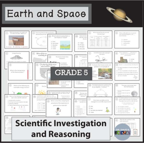 TEKS 5th Grade STAAR Science Task and Review Cards | Made By Teachers