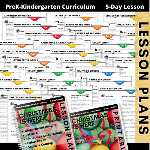 CHRISTMAS IS HERE CURRICULUM | LESSONS AND PRINTABLES | MATH LITERACY ...