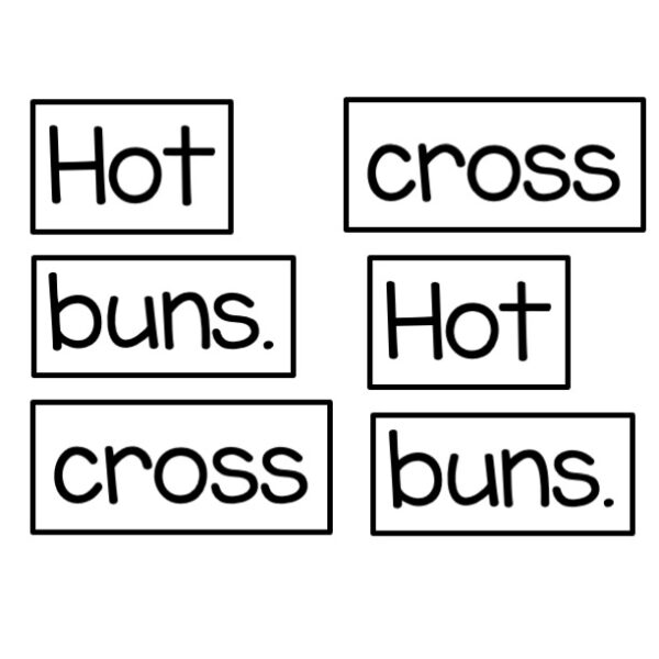 Pocket Chart Poem Hot Cross Buns Nursery Rhyme | Made By Teachers
