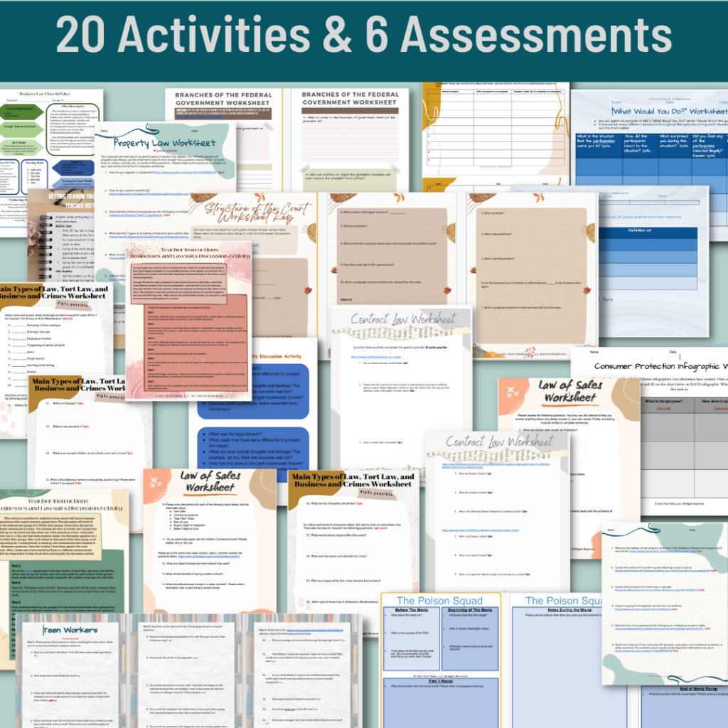 Business Law Course & Bundle - 1 Semester | Made By Teachers