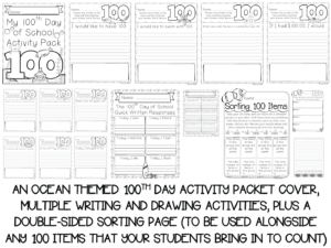 100th Day of School Ocean Themed {Fourth Grade} | Made By Teachers