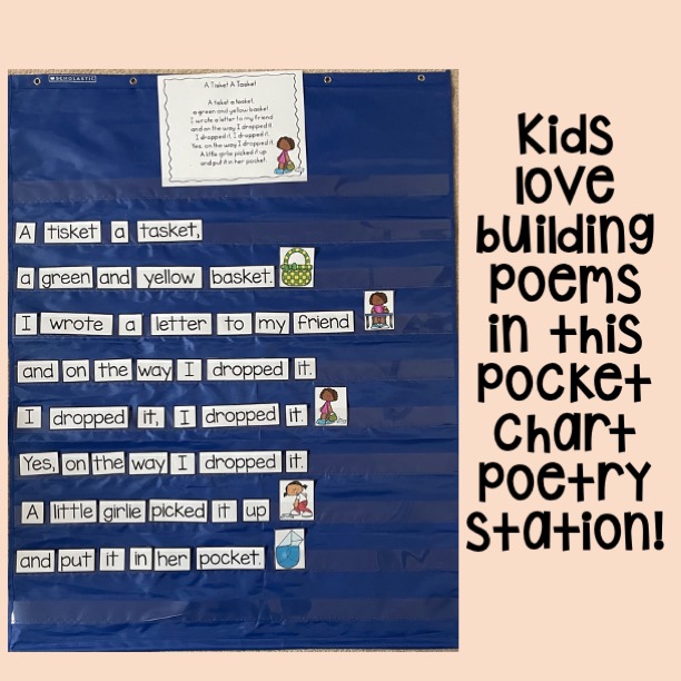 Pocket Chart Poem A Tisket a Tasket Nursery Rhyme | Made By Teachers