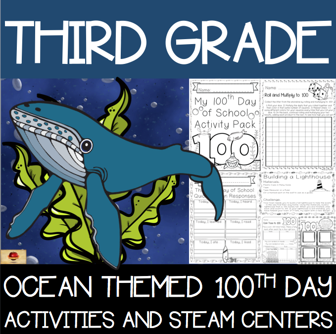 100th Day of School Ocean Themed {Kindergarten} | Made By Teachers