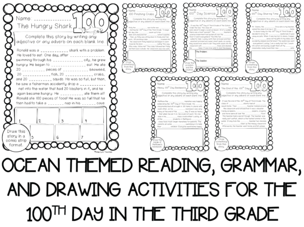100th Day of School Ocean Themed {Third Grade} - Made By Teachers