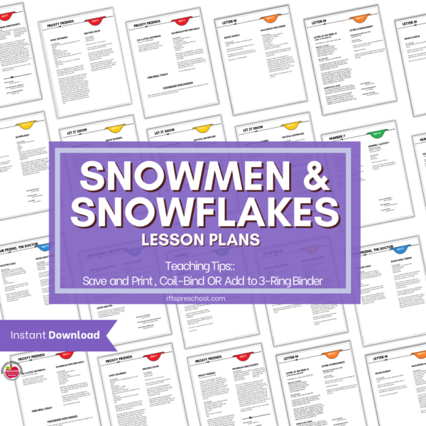 SNOWMEN CURRICULUM | LESSONS AND PRINTABLES | MATH LITERACY CRAFT ...
