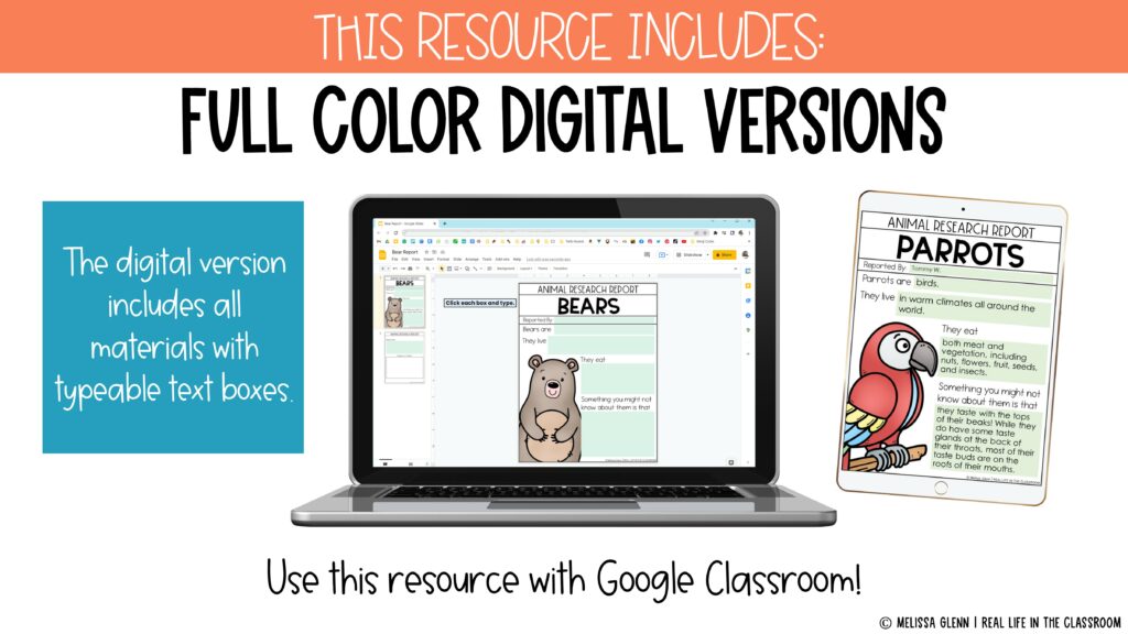 Animal Research Project Report - Differentiated - Editable | Made By ...