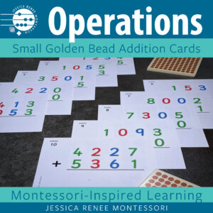 Montessori Math Operations: Small Command Cards Bundle, Golden Bead ...