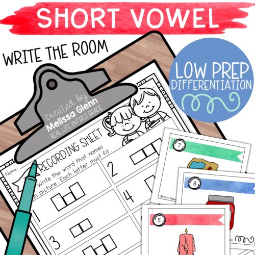 Short Vowel Activity - Differentiated and Low Prep | Made By Teachers