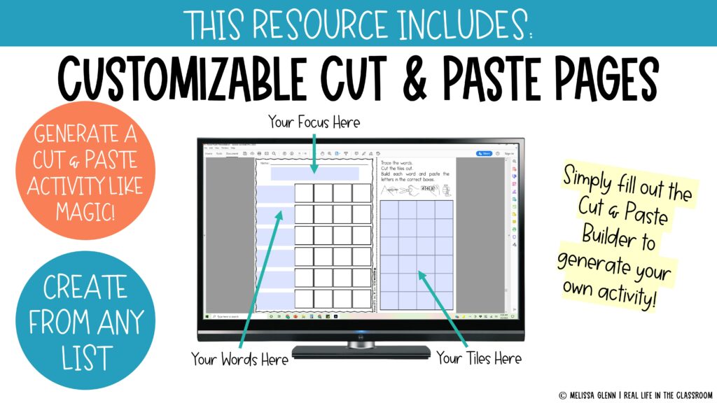Word Building Activities - Editable Cut and Paste - Science of Reading ...