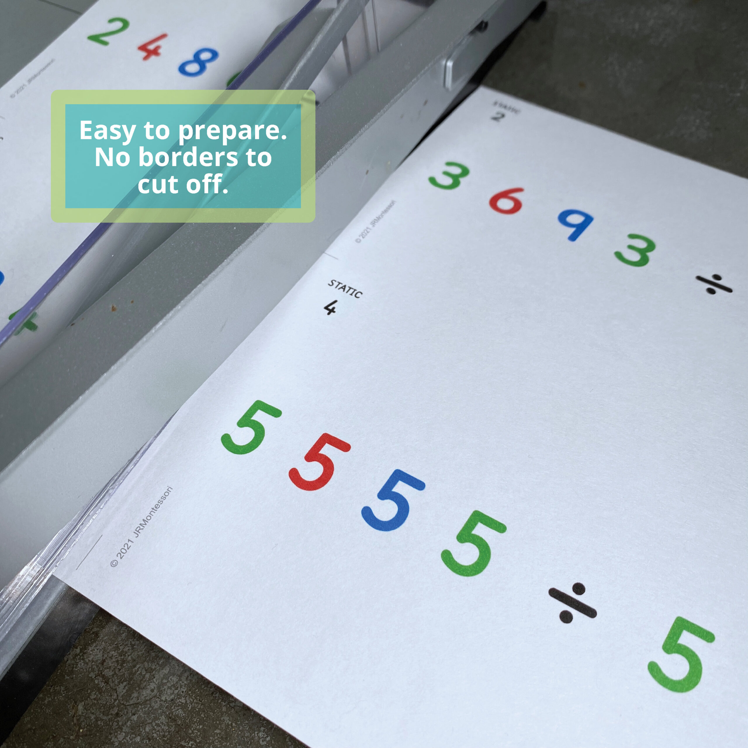 Montessori Math 4-Digit Golden Bead Division with Small Cards | Made By ...