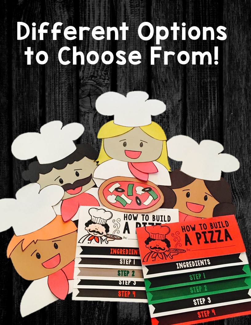 How To Writing Flipbook & Craftivity - How to Build a Pizza | Made By ...