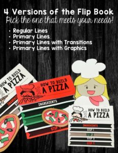 How To Writing Flipbook & Craftivity - How to Build a Pizza | Made By ...