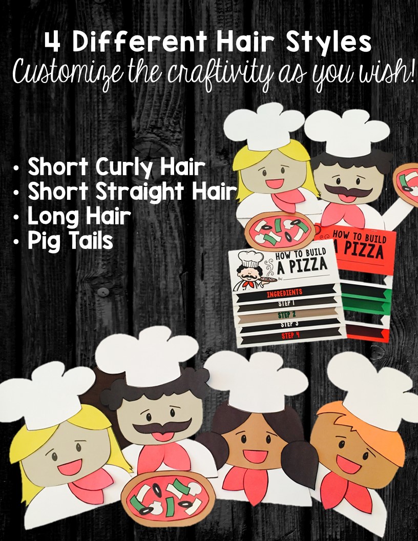 How To Writing Flipbook & Craftivity - How to Build a Pizza | Made By ...