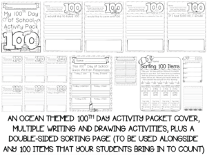 100th Day of School Ocean Themed {Second Grade} | Made By Teachers