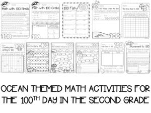 100th Day of School Ocean Themed {Second Grade} | Made By Teachers