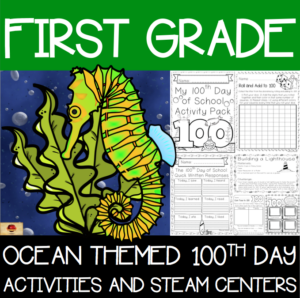 100th Day of School Ocean Themed {First Grade} | Made By Teachers