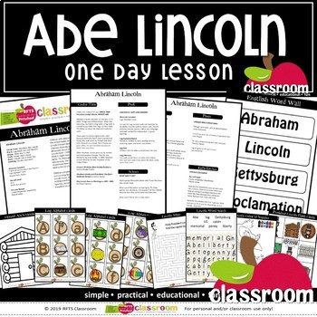 ABRAHAM LINCOLN CURRICULUM | LESSONS AND PRINTABLES | MATH LITERACY ...