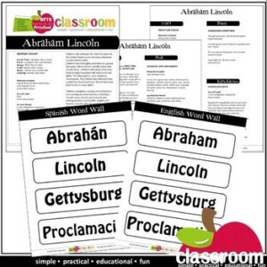 ABRAHAM LINCOLN CURRICULUM | LESSONS AND PRINTABLES | MATH LITERACY ...