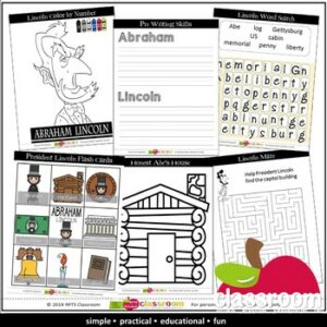 ABRAHAM LINCOLN CURRICULUM | LESSONS AND PRINTABLES | MATH LITERACY ...