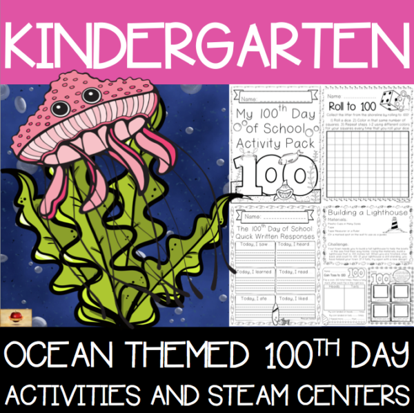 100th Day of School Ocean Themed {Kindergarten} | Made By Teachers