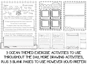 100th Day of School Ocean Themed {Kindergarten} | Made By Teachers