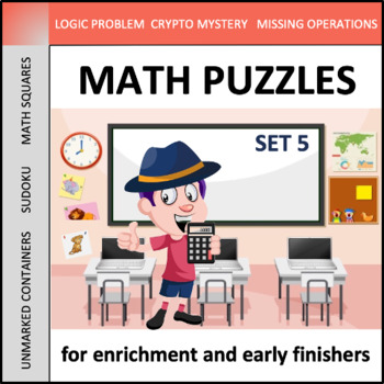 Math Puzzles for Early Finishers: Set 5 | Made By Teachers