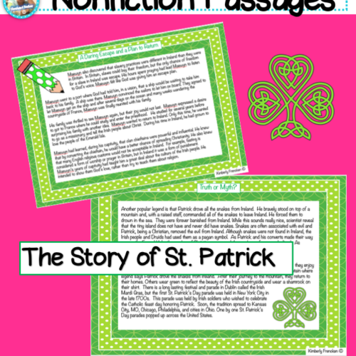 Let Me Tell You About St. Patrick: Nonfiction mini unit | Made By Teachers